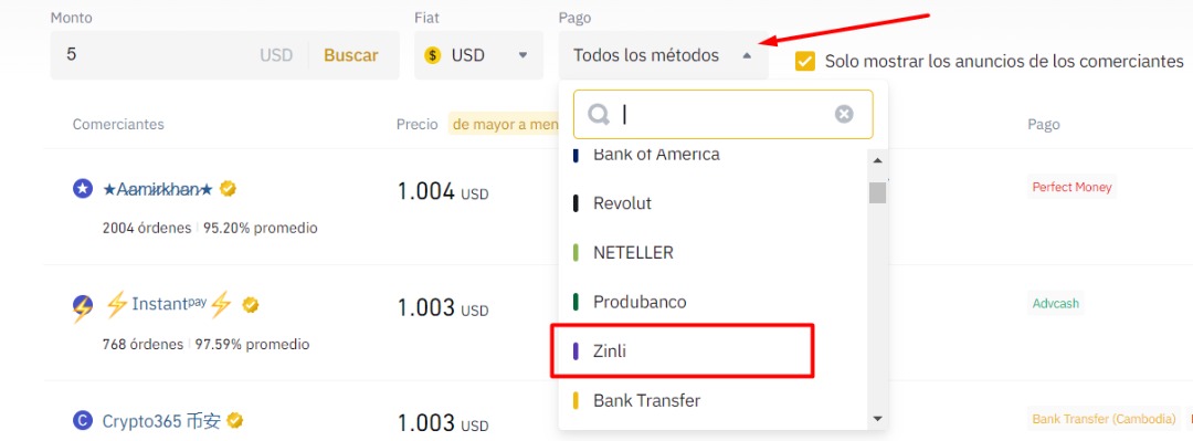 Aprende a recargar tu tarjeta Zinli en Venezuela desde Binance