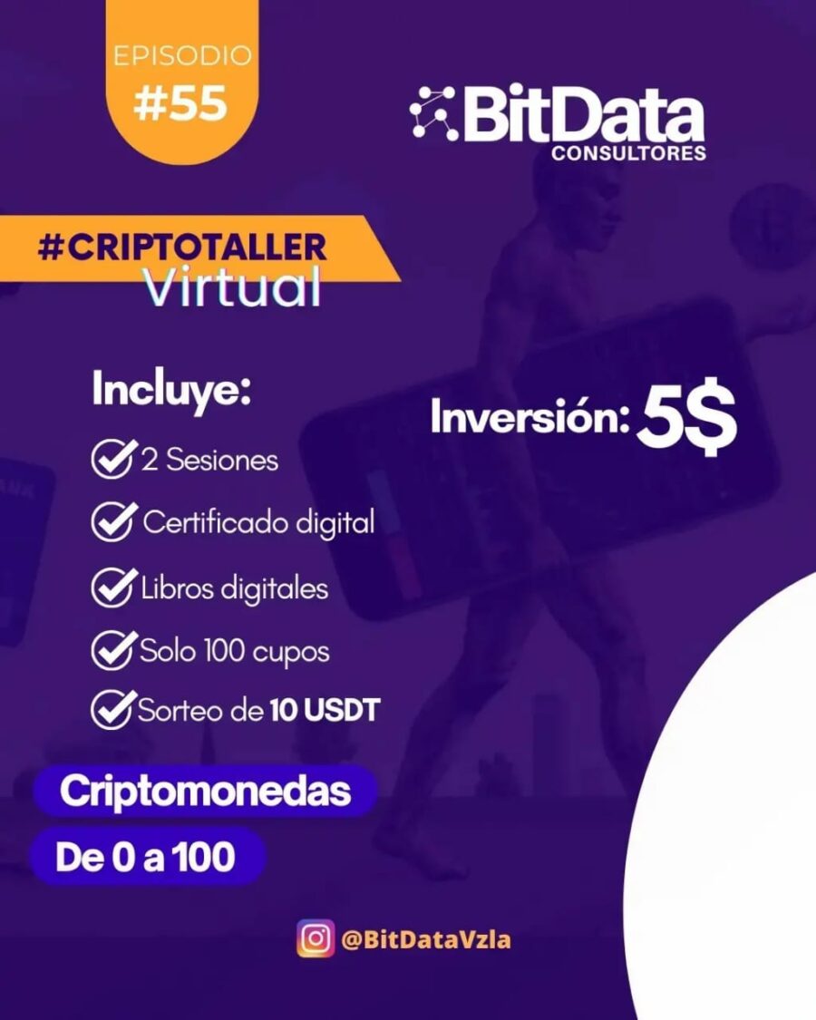 BitData dictará el taller virtual “Criptomonedas de 0 a 100” los miércoles 24 y 31 de mayo ...